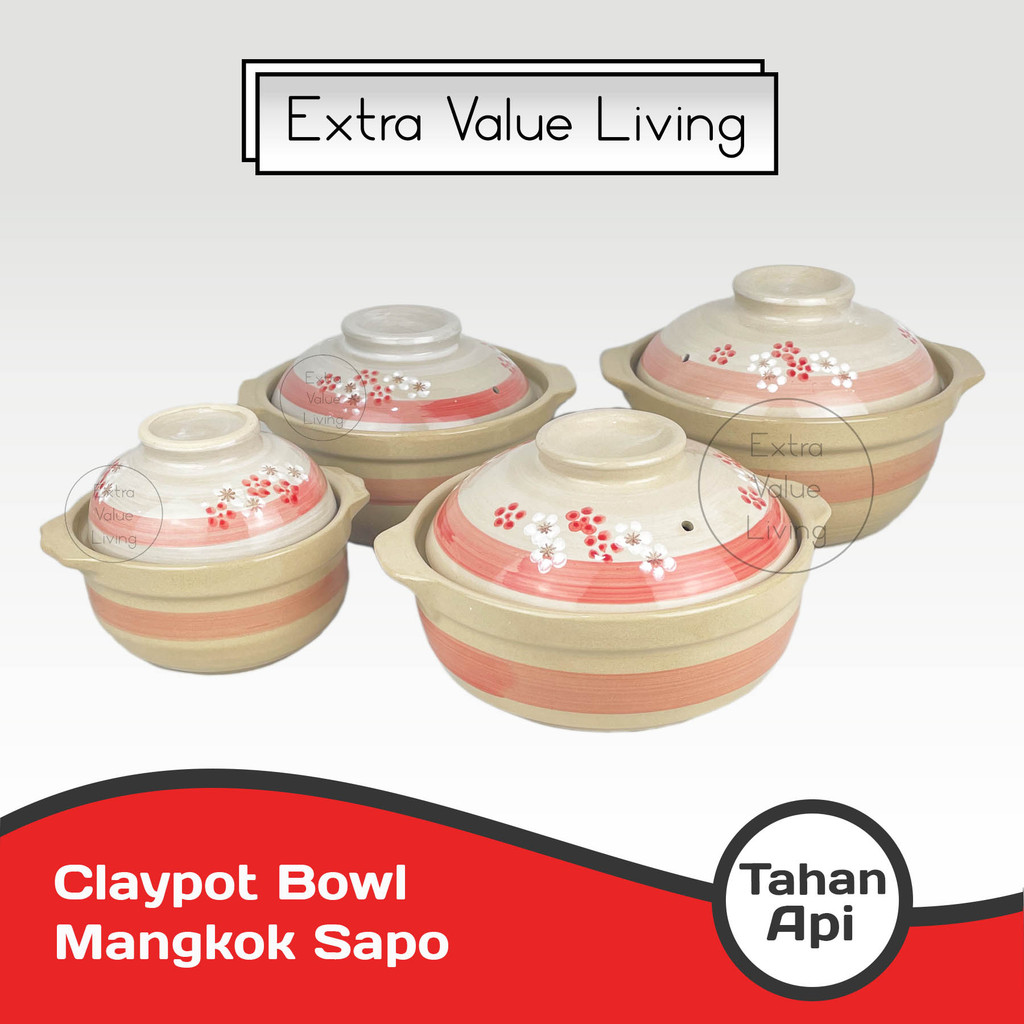 Fireproof Ceramic Sapo Bowl Basi Sapo / Sapo Pot / Claypot / Sapo Pot ...
