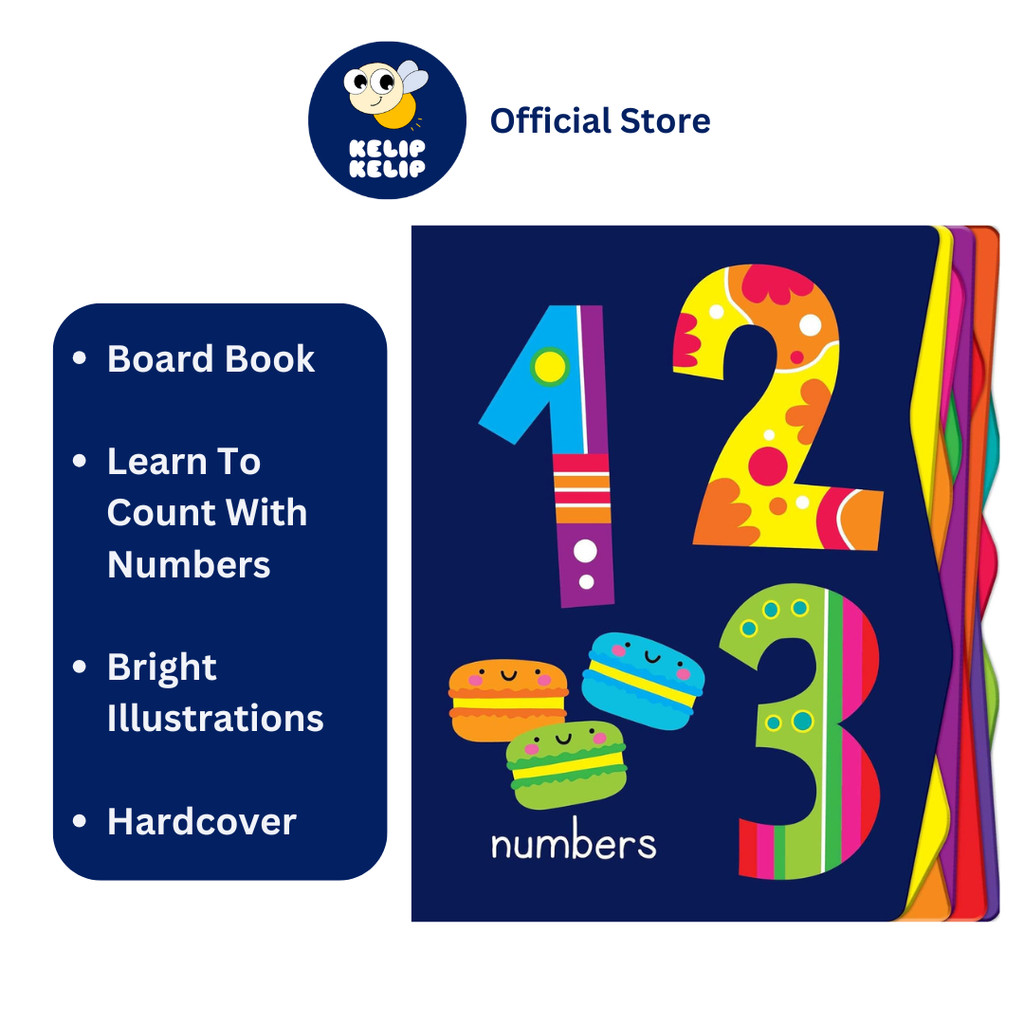 Numbers 123 Chunky Board Book For Kids & Toddlers To Count 123 With ...