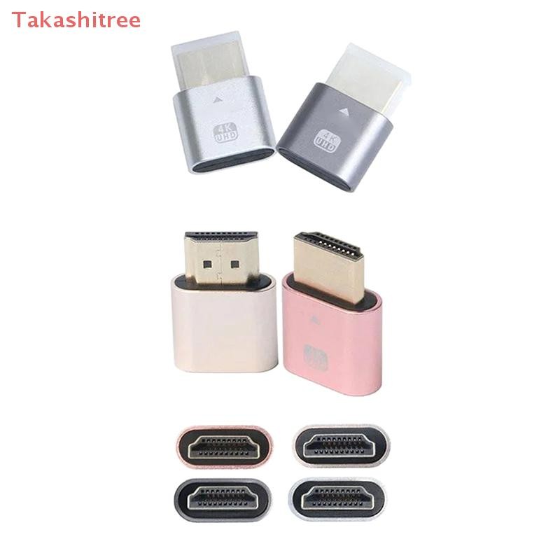 (Takashitree) HDMI Virtual Display 4K HDMI DDC EDID Dummy Plug EDID Display Cheat Virtual Plug ...