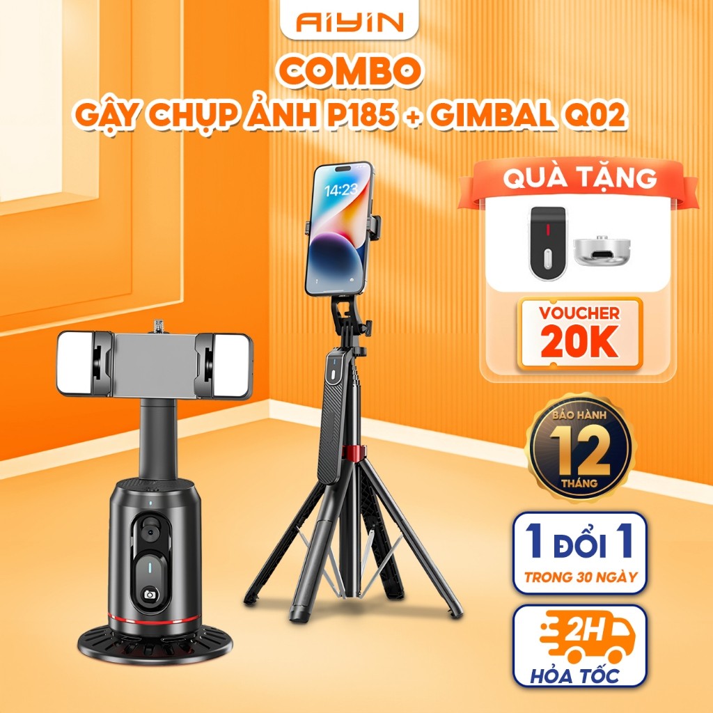 4-legged photography stick P185 & Gimbal Q02 rotates 360 degrees for ...