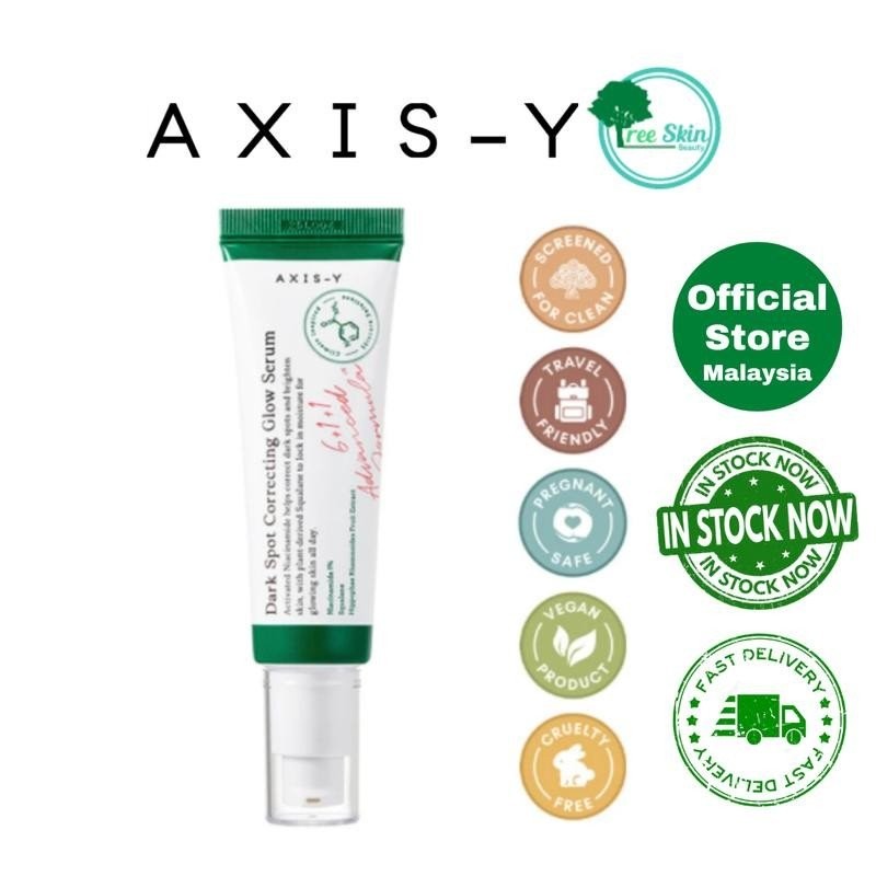 AXIS-Y Dark Spot Correcting Glow Serum 5ml / 50ml Glowing Natural ...