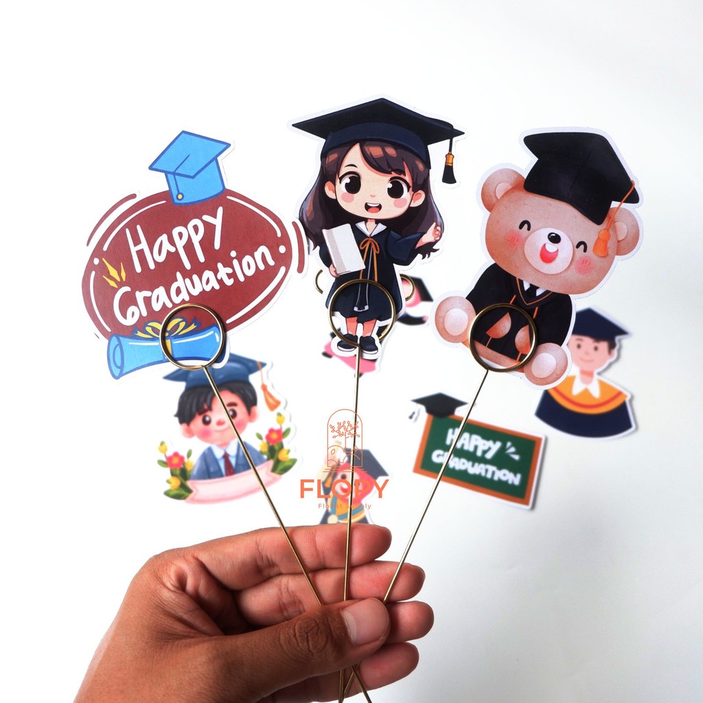 Graduation Topper / Bouquet Topper / Cake Topper | Shopee Malaysia