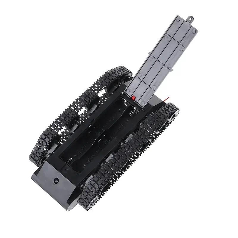Rc Tank Smart Robot Tank Car Chassis Kit Rubber Track Crawler For ...