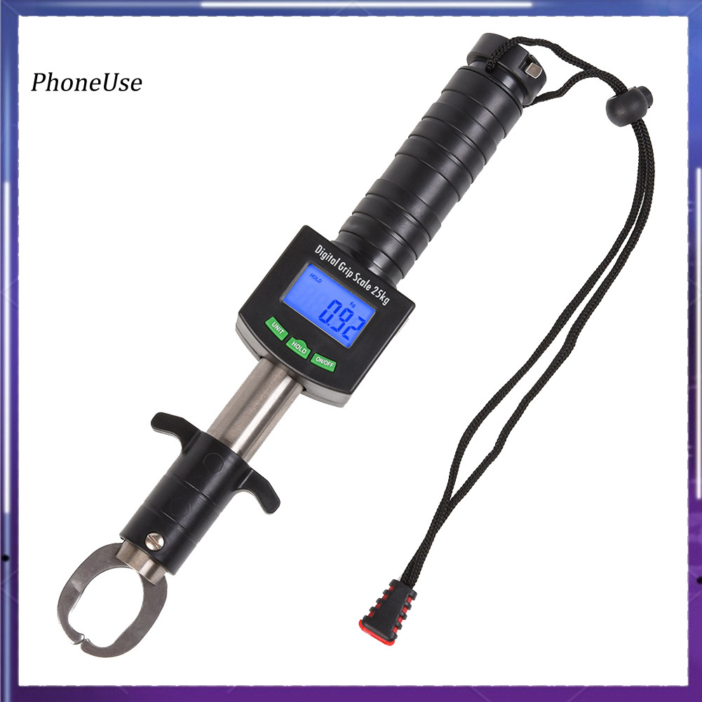 PhoneUse 3 in 1 Digital Grabber Aluminum Fishing Scale Gripper Clamp ...