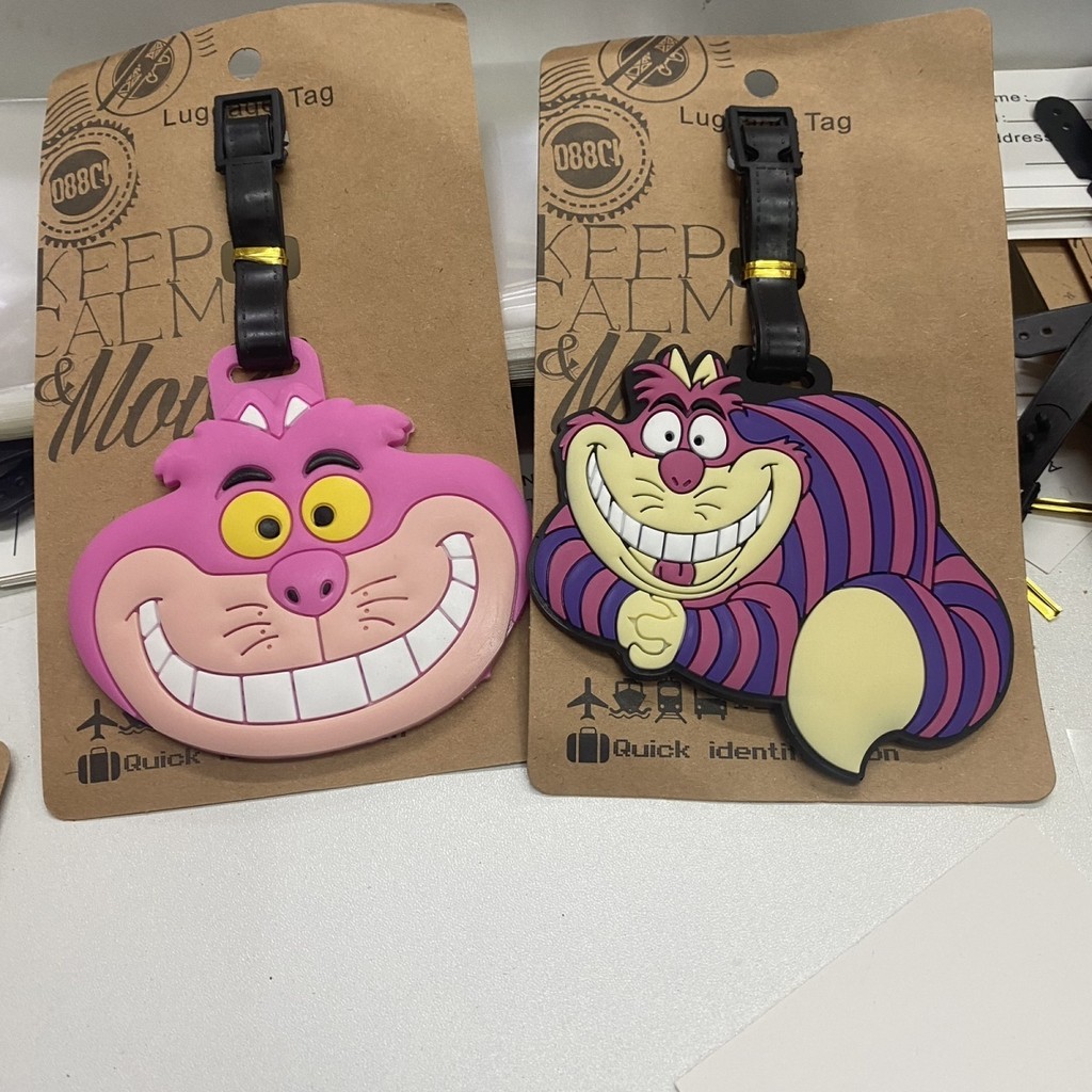 R RPXS Travel Essential Boarding Pass Name Tag Luggage Tag Cheshire Cat Miaomiao Fire Cat ...