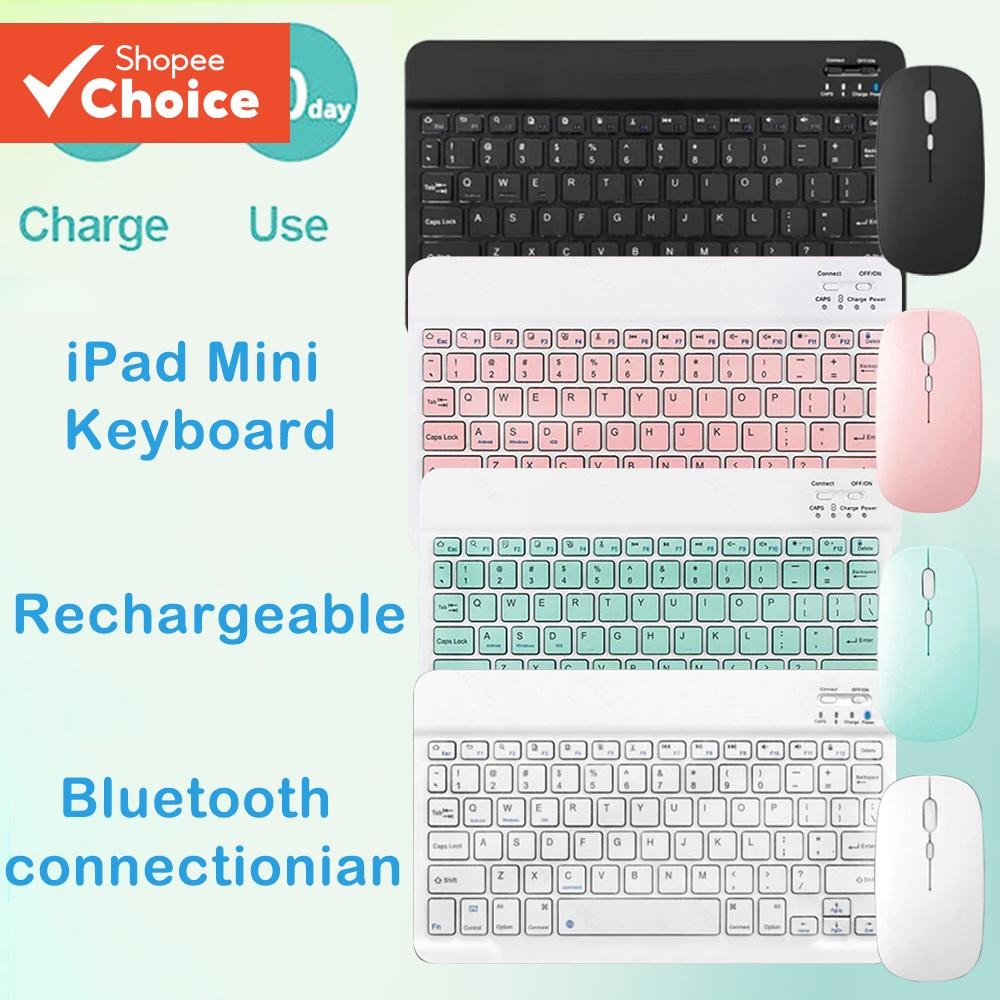 10inch Wireless Bluetooth Keyboard Mouse for Laptop Mobile Keyboard ...