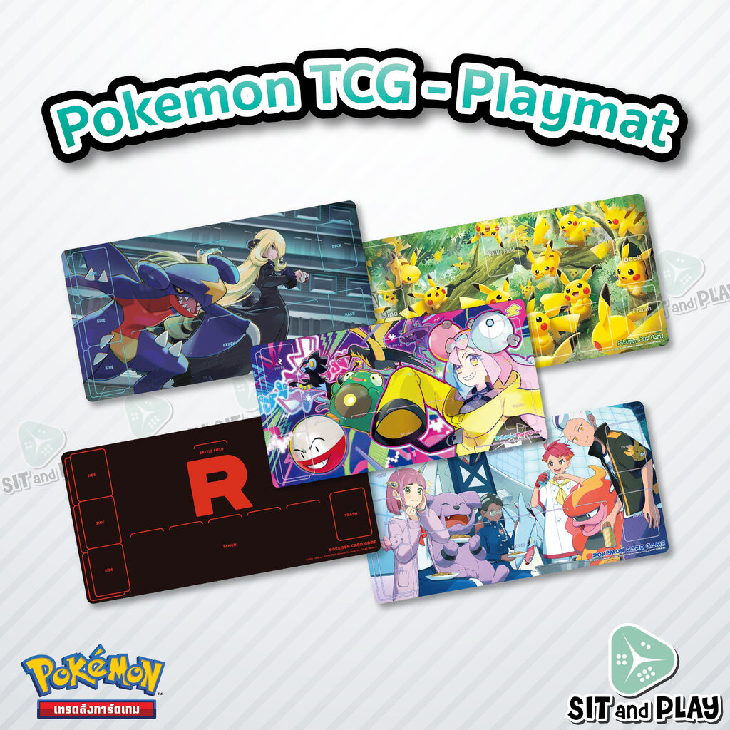 Pokemon TCG-Playmat Playing Pad Card Game Genuine License 1 | Shopee ...
