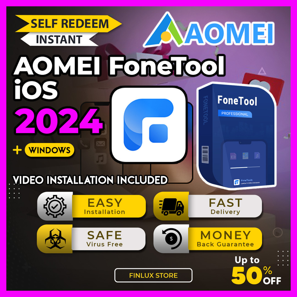 [SELF REDEEM] AOMEI FoneTool Technician v2.5.0 For iOS Latest 2024 ...