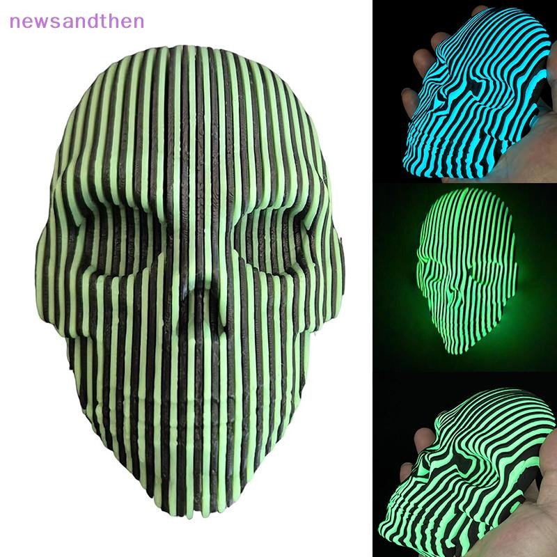 newsandthen 3D Printed Luminous Quantum Skull Skull Masks Glow In The ...
