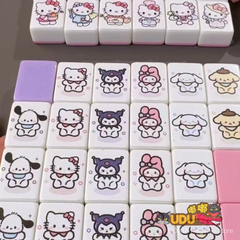 😍Hot Sale😍 Sanrio Same Style Mahjong Consumer Fun Board Game hello ...