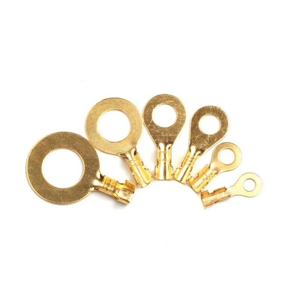 [HOT] 150PCS ring cable lug ring eye terminal M3-10 bare terminal ...