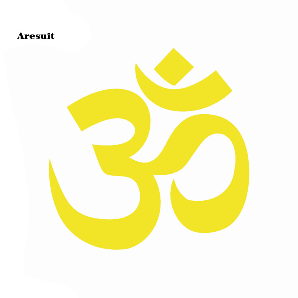 [Aresuit] Simple OM AUM Symbol Yoga Removable Car Sticker Truck Boat ...