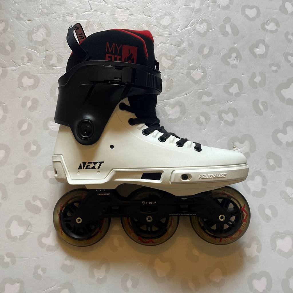 POWERSLIDE - Next Black White 100 Urban Inline Skates (Custom Setup ...