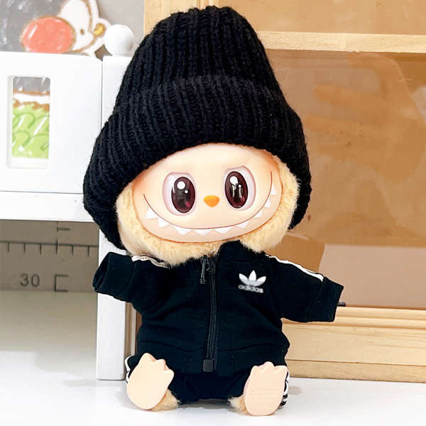 labubu 娃衣 labubu v2 clothes Rabb 17cm duduk dan duduk pesta vinil ...