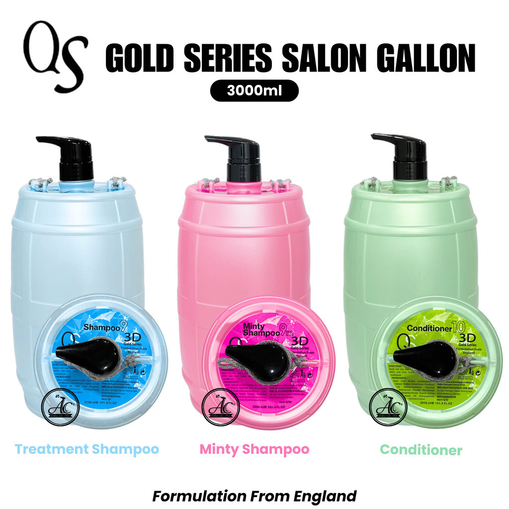 QS Salon Gallon Shampoo / Conditioner 3000ml Saloon Galon Barrel 3L ...