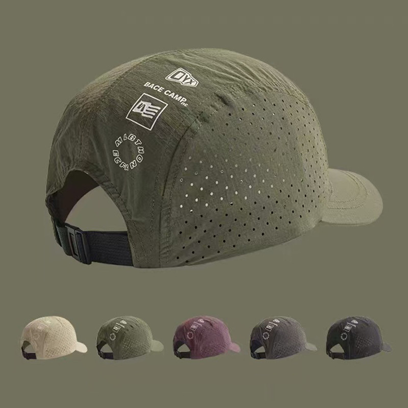 Men'S Quick-Dry Baseball Cap With Short Brim - Summer American Style ...