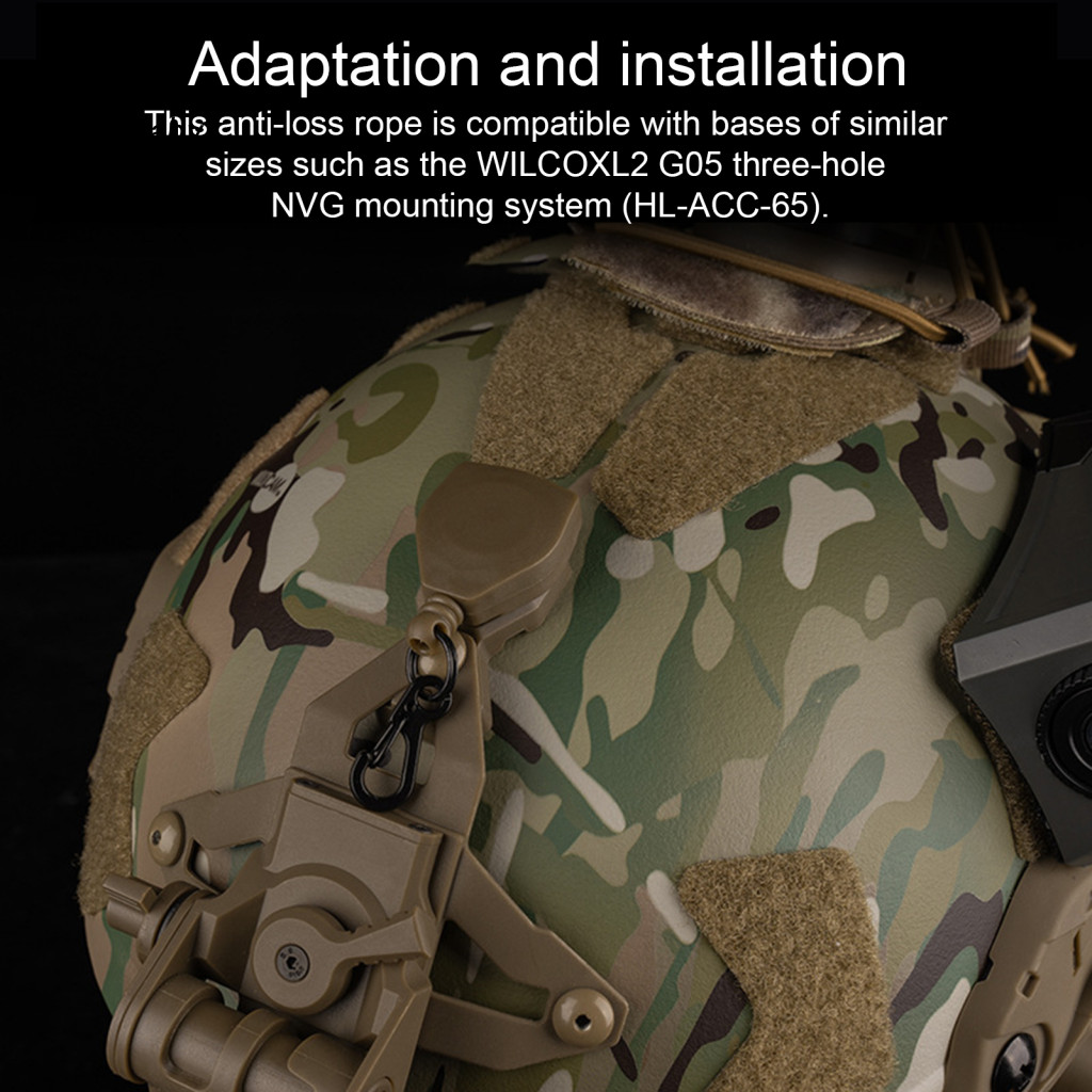 KDCL- Night Vision Device Lanyard Nvg Anti-lost Lanyard 360 Degree Rotation Helmet Mount Night ...