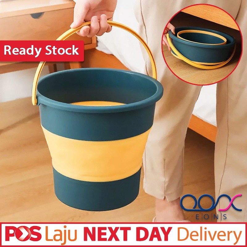 Pail Baldi Lipat Collapsible Water Bucket Car Wash Home Cleaning ...