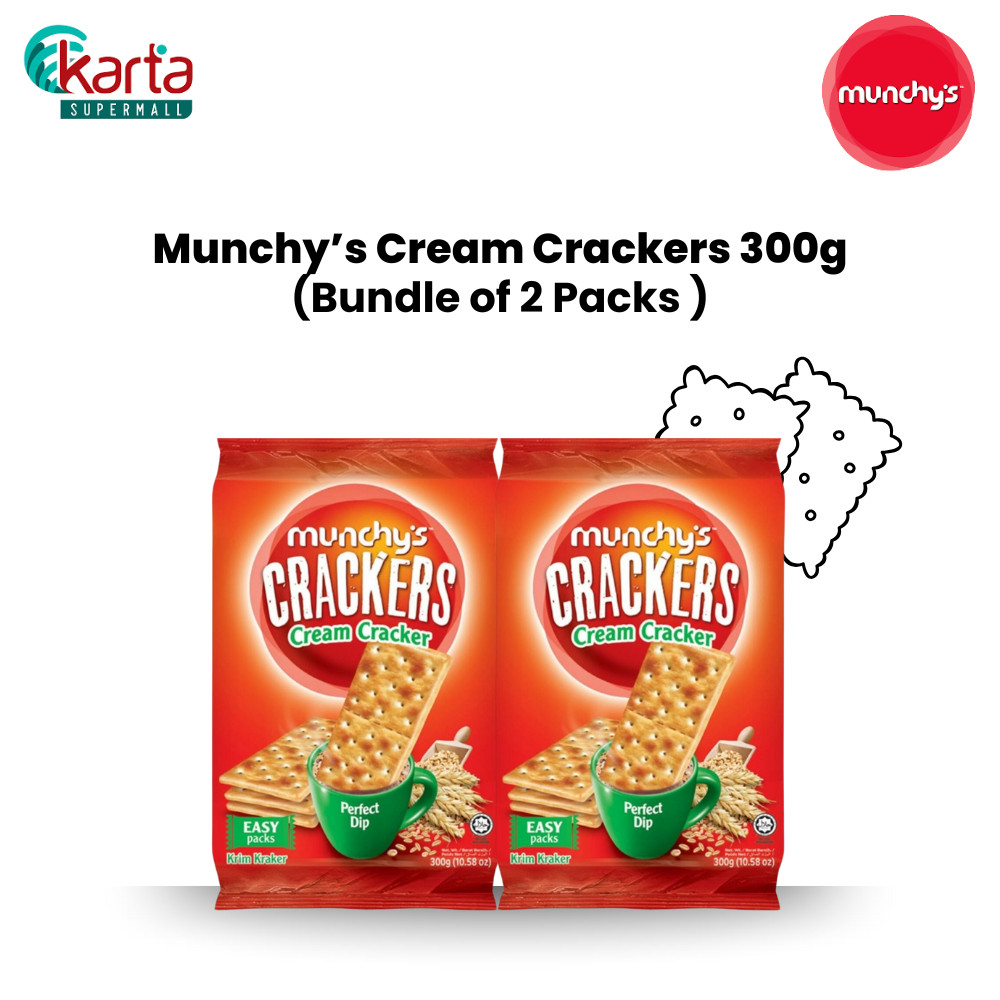 Munchy's Cream Crackers 300g (Bundle of 2 Packs) | Shopee Malaysia