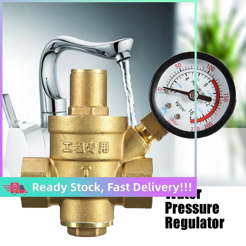DN15 1/2 Brass Water Pressure Reducing Maintaining Valves Regulator ...