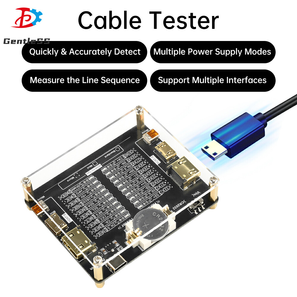 Cable Test Board with LED Indicator for Standard Mini Micro A/B-Type ...