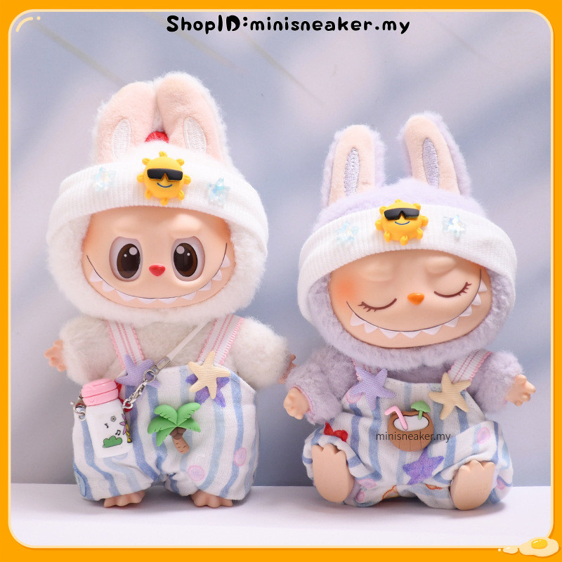 15cm 17cm Labubu Clothes Coconut Sunshine Beach Wear For Labubu V1 V2 ...