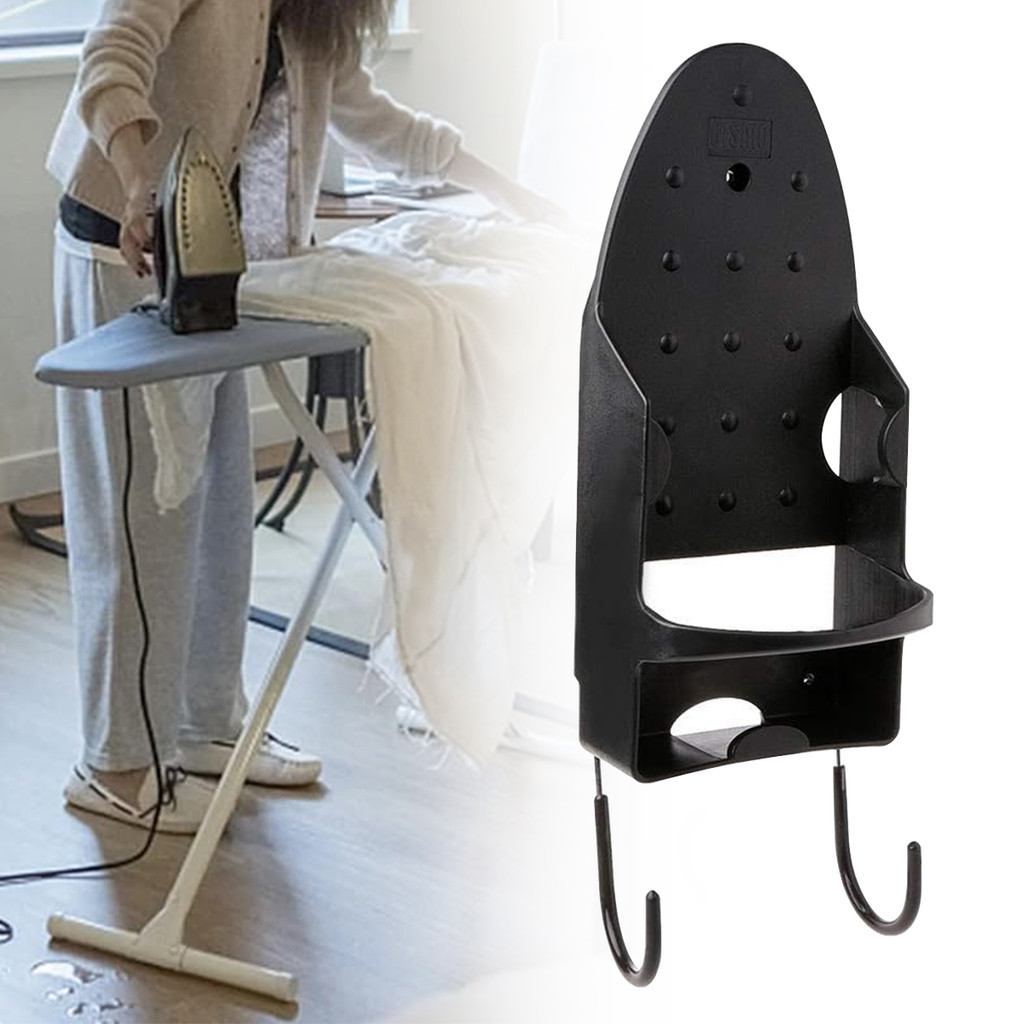 Bathroom Ironing Board Hanger - Laundry Holder Plastic Wall Mount ...
