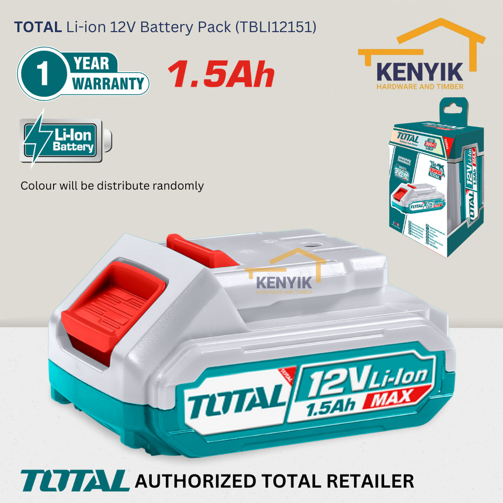 TOTAL Li-ion 12V Battery Pack (TBLI12151) | Shopee Malaysia