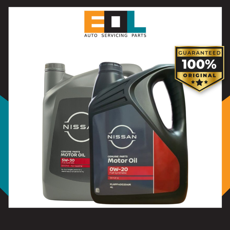 (100% Original) Nissan Engine Oil Fully Synthetic 5w30/0w20 4l For Almera Teana Serena Elgrand ...