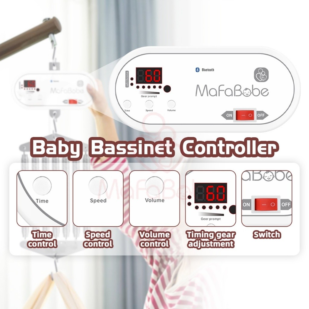 Mafababe Electronic Bluetooth Baby Cradle swing cradle controller for ...
