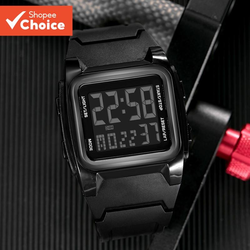 Kegllect Men's Square Digital Watch Men Fashion Waterproof Watches ...