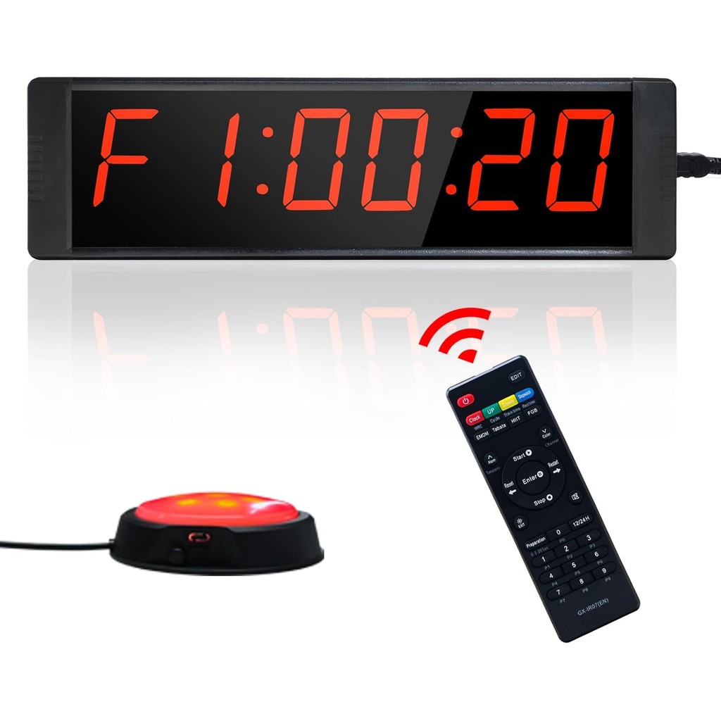 Large Stopwatch with Start/Stop Button, LED Digital Timer with Remote ...