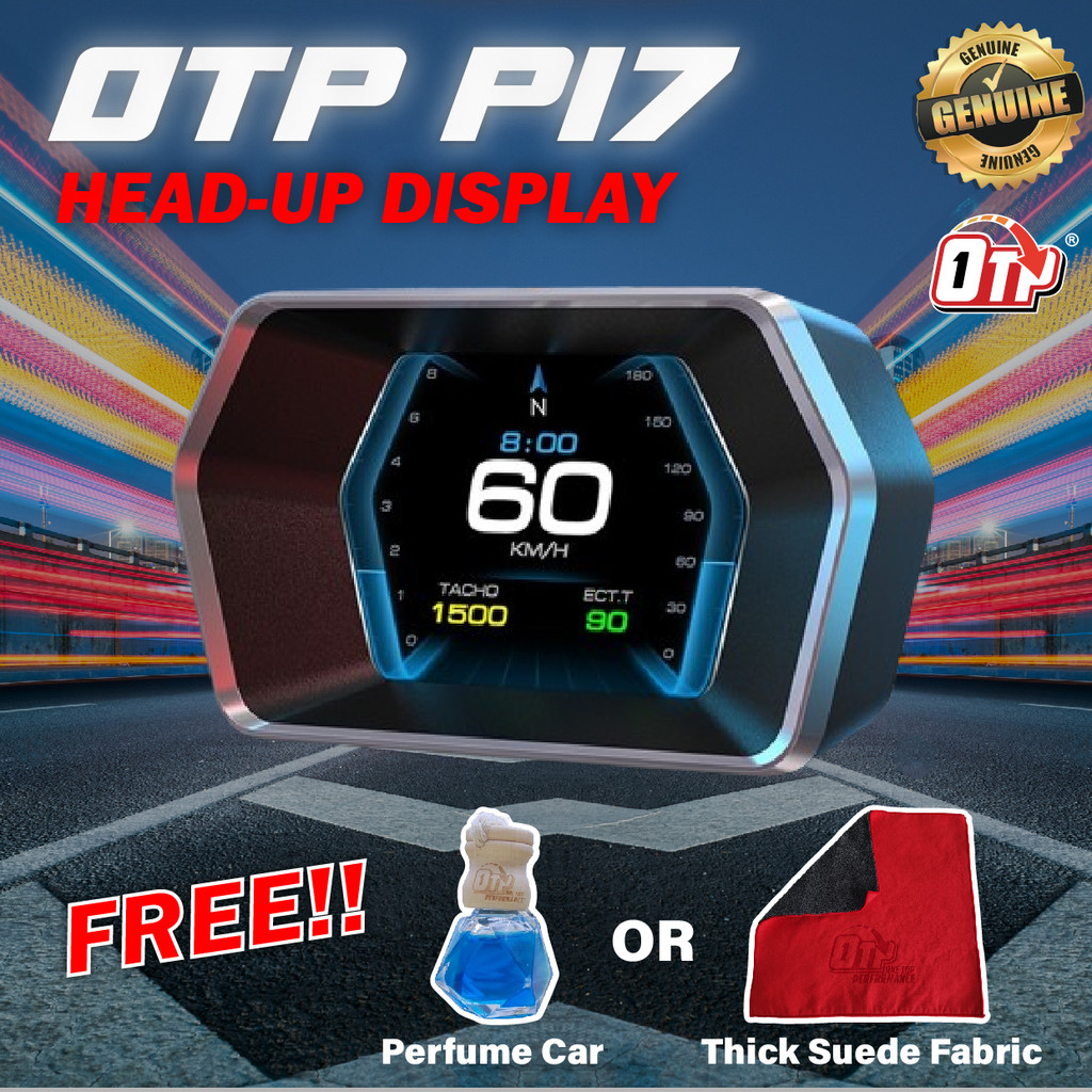 OTP-P17 Car HUD OBD OBD2 Meter Digital Projector head-up Monitor Auto ...
