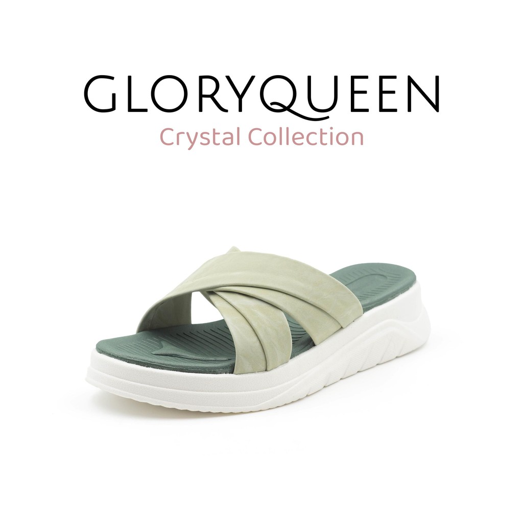 GLORYQUEEN Crystal Collection Ultra Lightweight EVA PU Leather Women ...