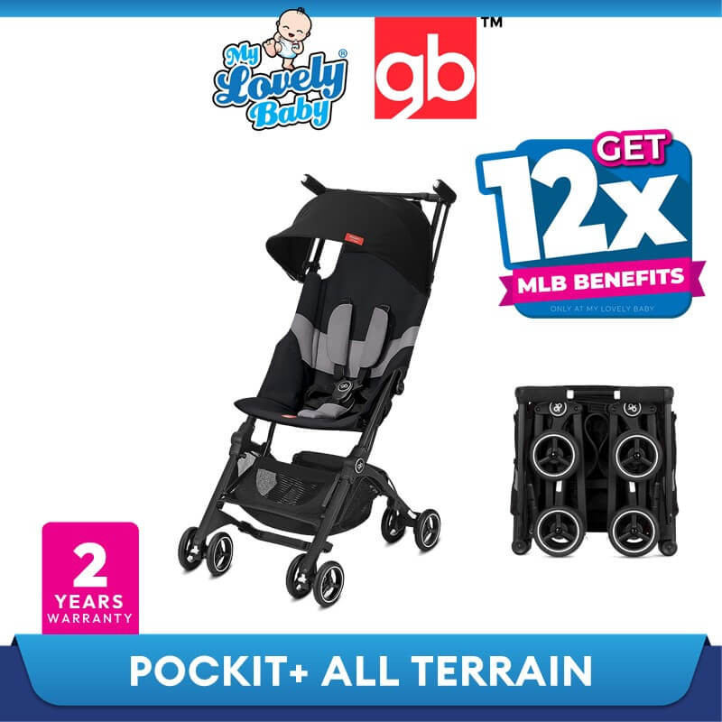 gb Pockit Plus All Terrain | Ultra Compact Cabin Size Stroller (From 6 ...