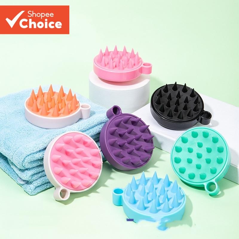 Shampoo brush Massage comb Head shampoo soft brush hair grabber ...