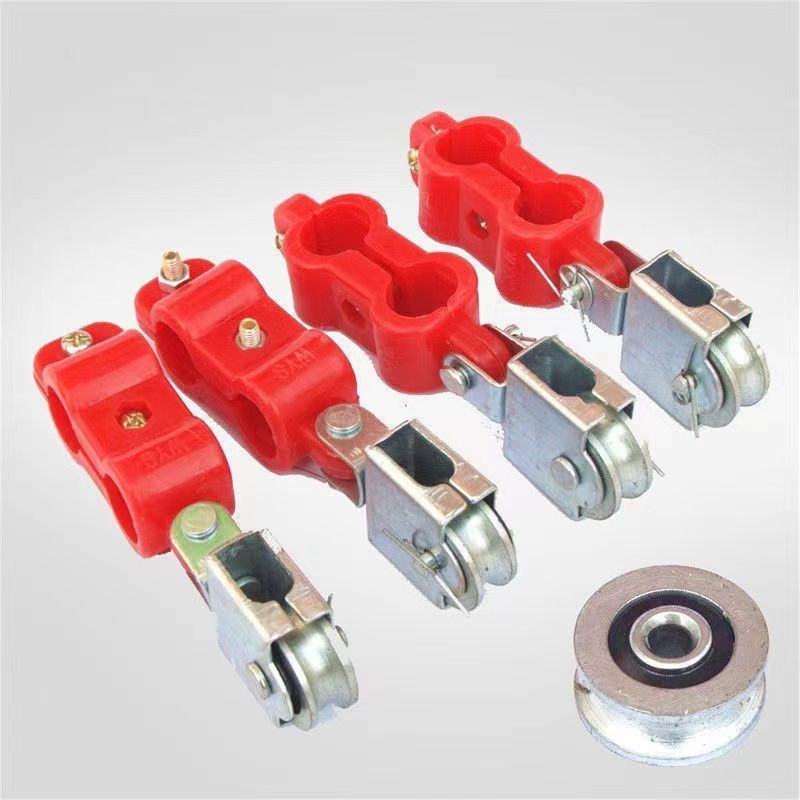 Crane Semi-Plastic Hanging Wire Pulley Steel Wire Rope Pulley Trailer ...