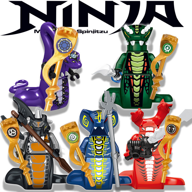 Phantom Ninja Compatible Lego Snake Monster Leader Scepter Paiso Venom ...