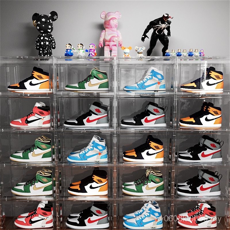 Shoe Pack Plastic Sneakers Shoe Box Space-Saving Shoe Wall Transparent ...