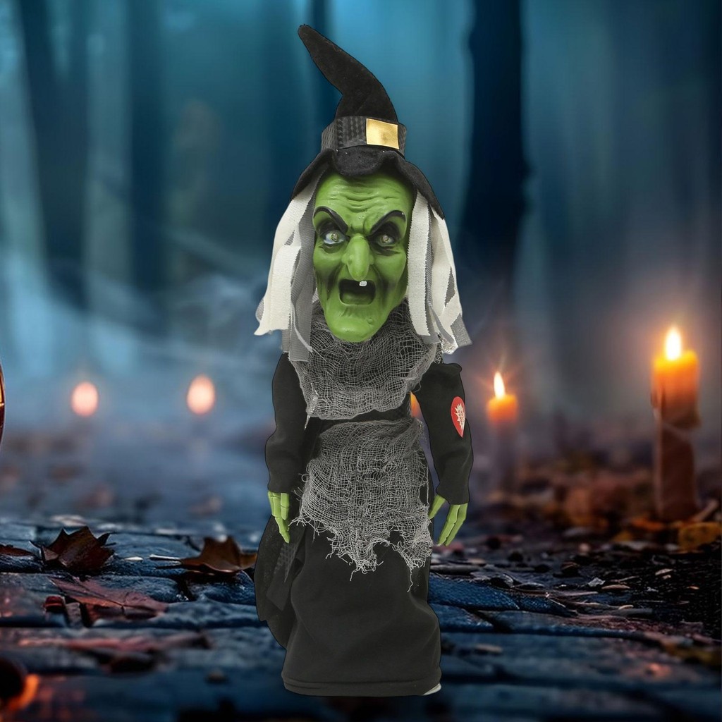 Halloween Witch Decoration Electronic Toy Spooky Atmosphere Setting ...