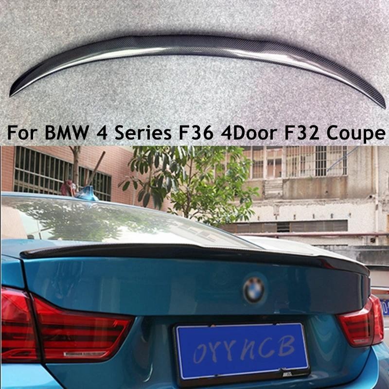 For BMW 4 Series F32 Coupe F36 4Door M Style Carbon Fiber Rear Spoiler ...
