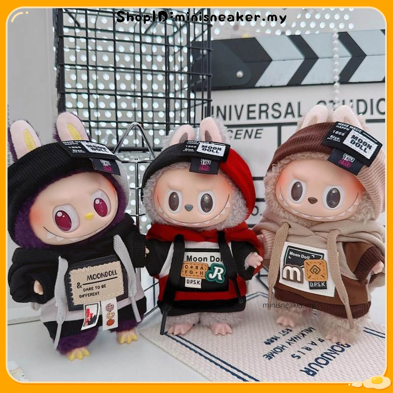 15cm 17cm Labubu Clothes Hoodie Headband Set For Labubu V1 V2 V3 ...