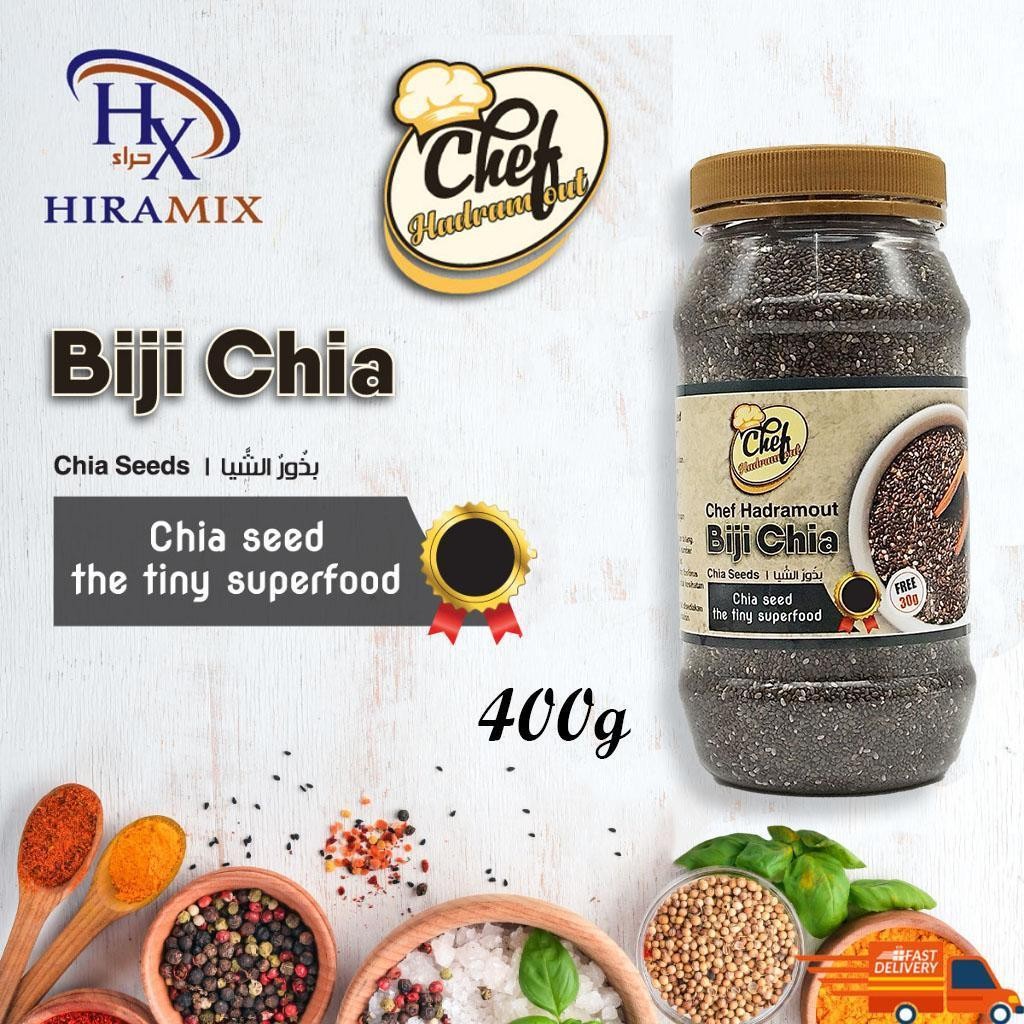 Chia Seed | Chef Hadramawt Sia seeds 400g chia seed Food Beans | Shopee ...