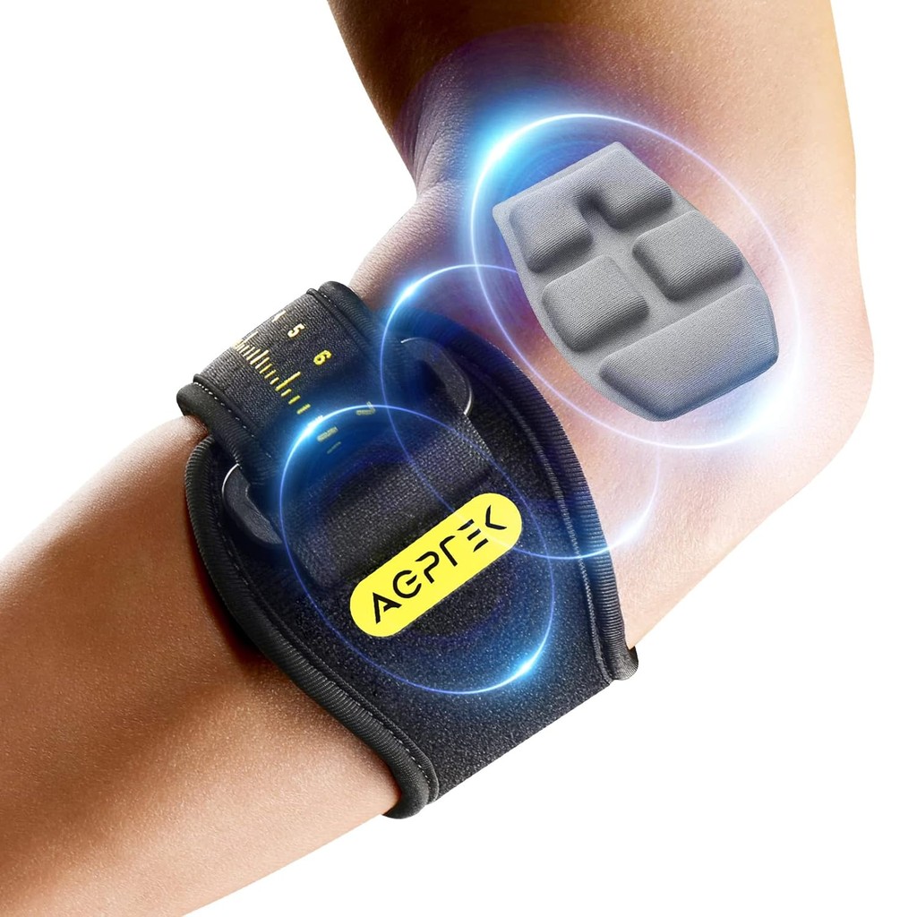 AGPTEK 3D Air Cushion Elbow Brace for Tendonitis and Tennis Elbow Pain ...