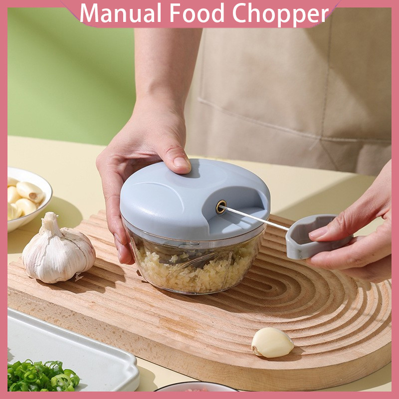 Manual Garlic Crusher Meat Grinder Vegetable Chopper Food Processor ...
