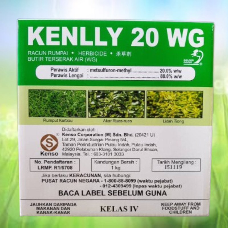 1KG KENLLY 20WG Kenso (Sama Ally)Anak Kayu/Anak Pokok/METSULFURON/Biji ...