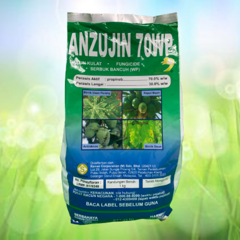 [ORIGINAL] 1kg Anzujin 70WP Kenso Pengawalan Kulat Bintik Daun Reput ...