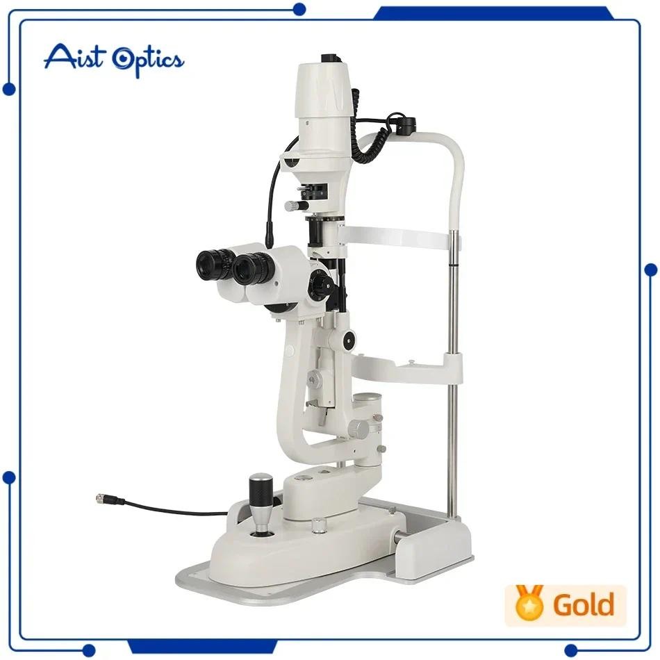 Five Magnifications Ophthalmology Slit Lamp Optometry Microscope with ...