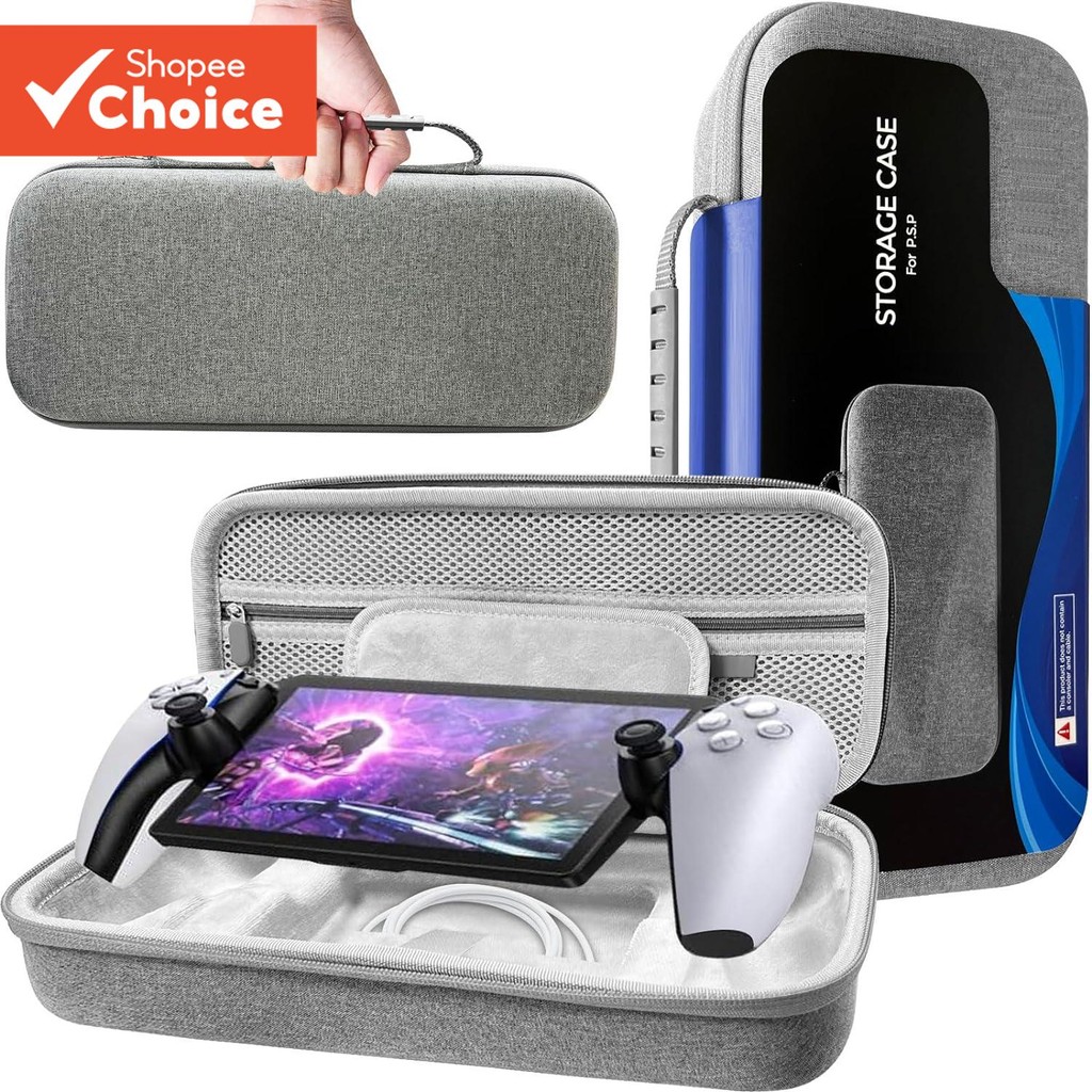 Carrying Case for Playstation Portal Remote Player, Hard PS Portal Case with Spare Parts Storage ...