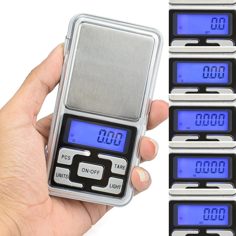High Precision Mini Digital Pocket Scales 100g/200g/500g x 0.01g/0.1g ...